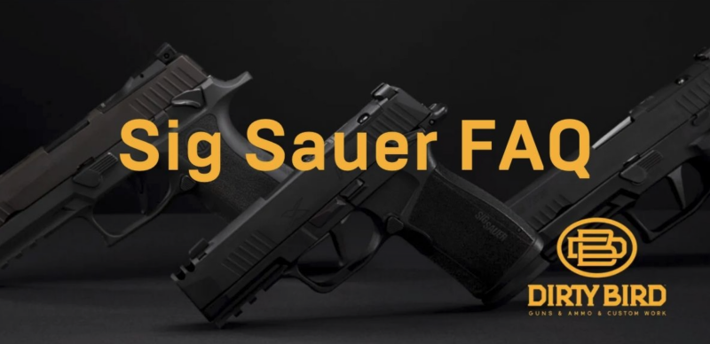 Introduction to the SIG Sauer FAQ Series by Dirty Bird Guns & Ammo ...